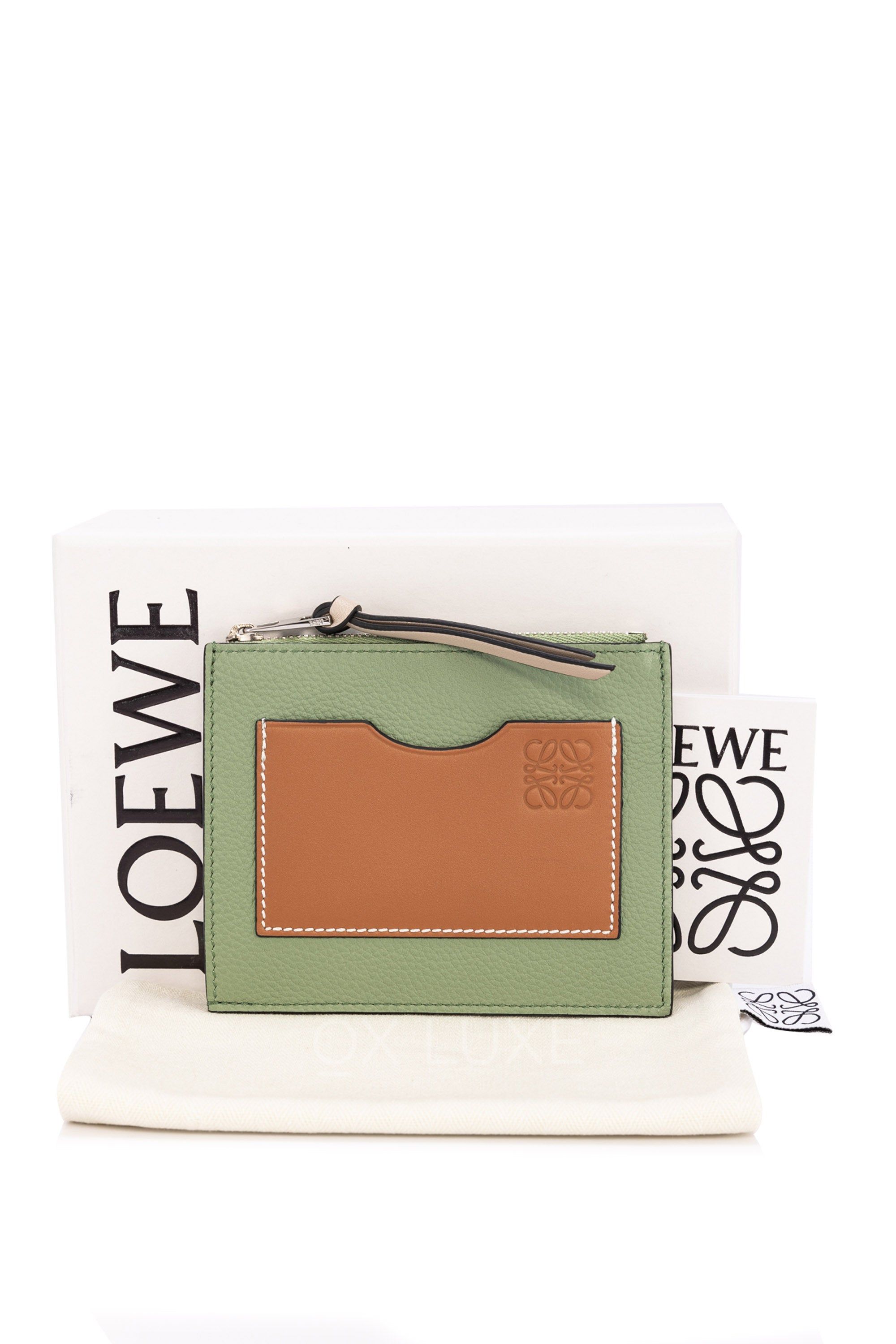 Loewe Zip Card Holder Leather oxluxe, Luxury, Bags & Wallets on Carousell