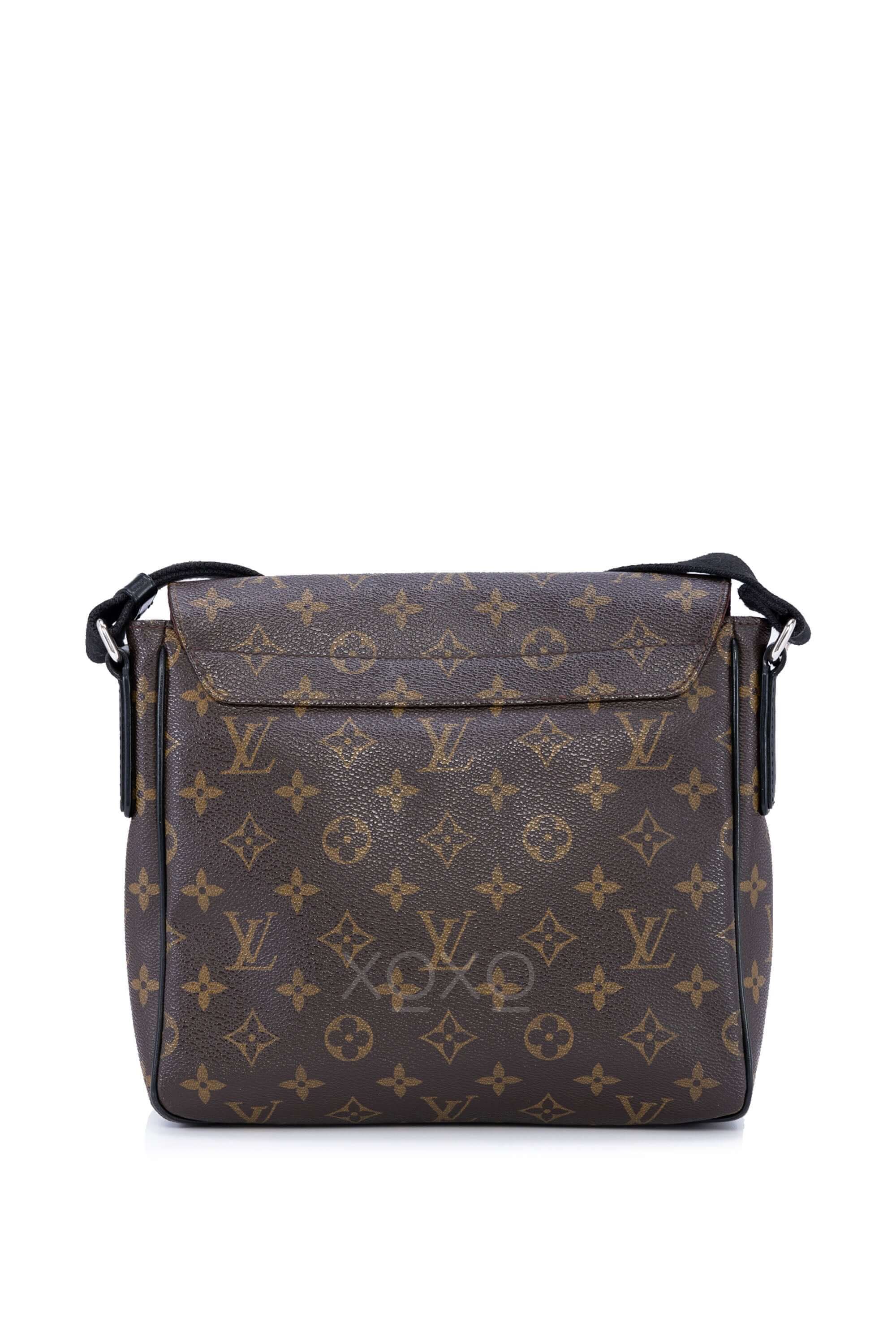 Louis Vuitton LV Crossbody Bag Monogram Coated Canvas Brown oxluxe ...