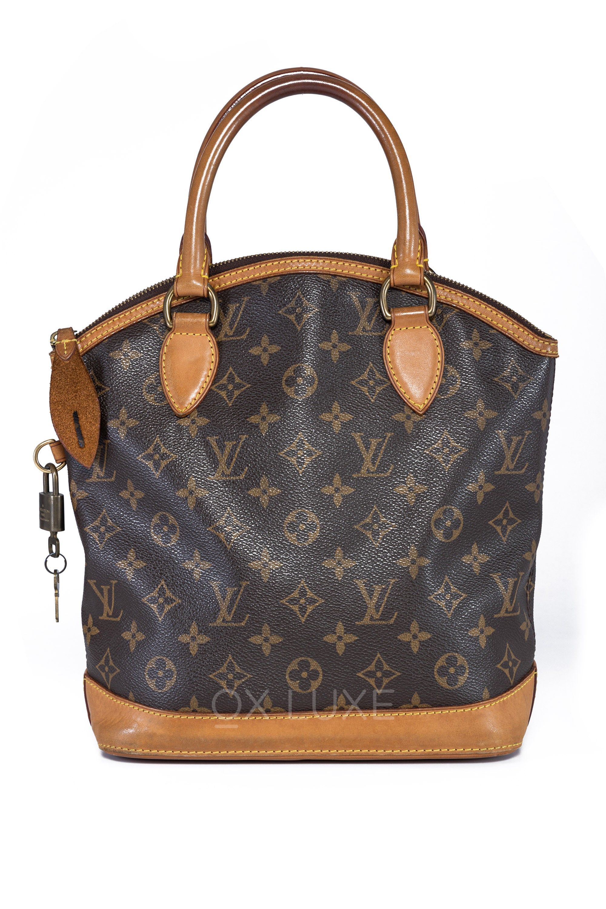 Louis Vuitton LV Lock It Top Handle Bag Monogram Coated Canvas oxluxe ...