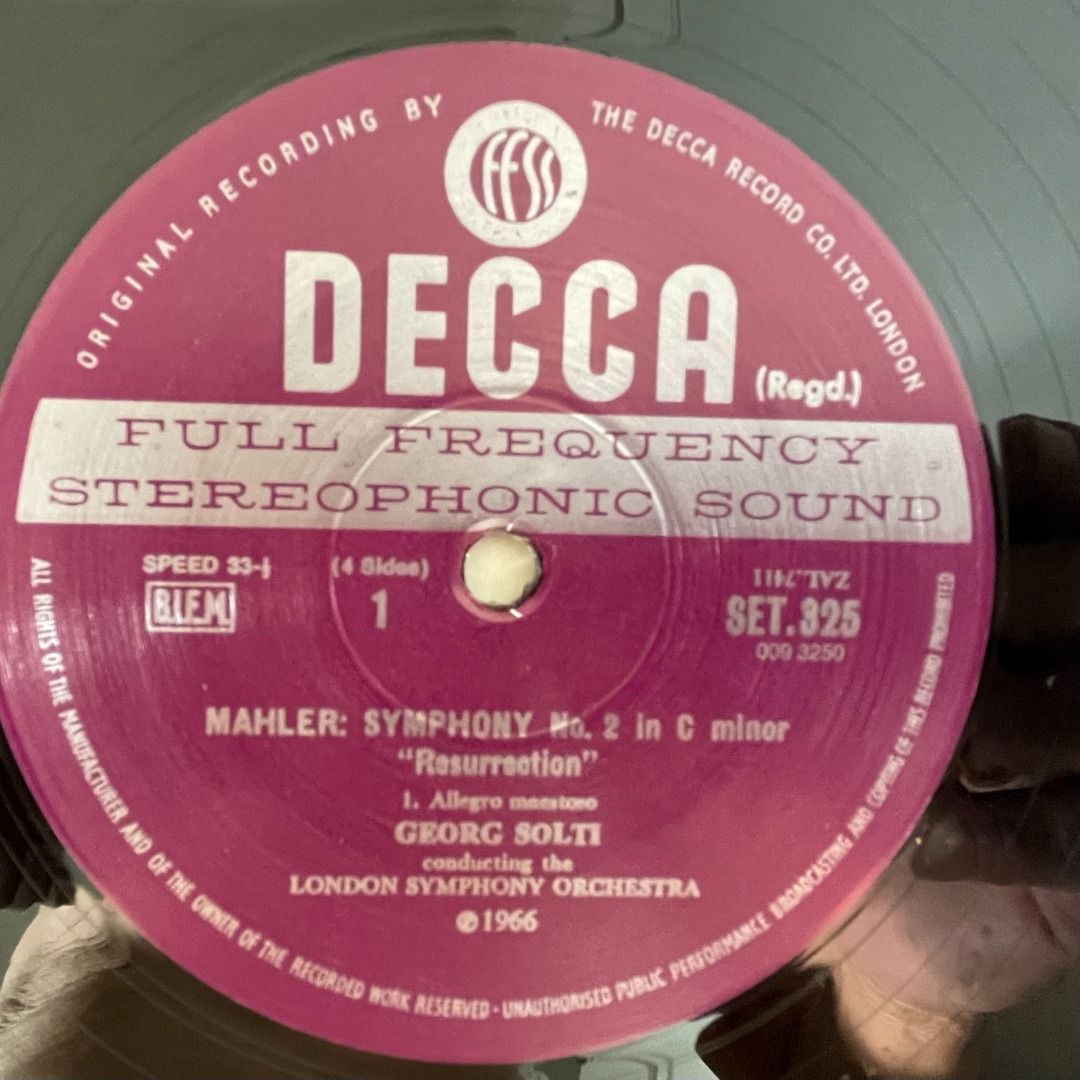 Mahler / London Symphony, Georg Solti – Symphony No.2, 2x Vinyl, Decca – SET 325/6, 1989 ...