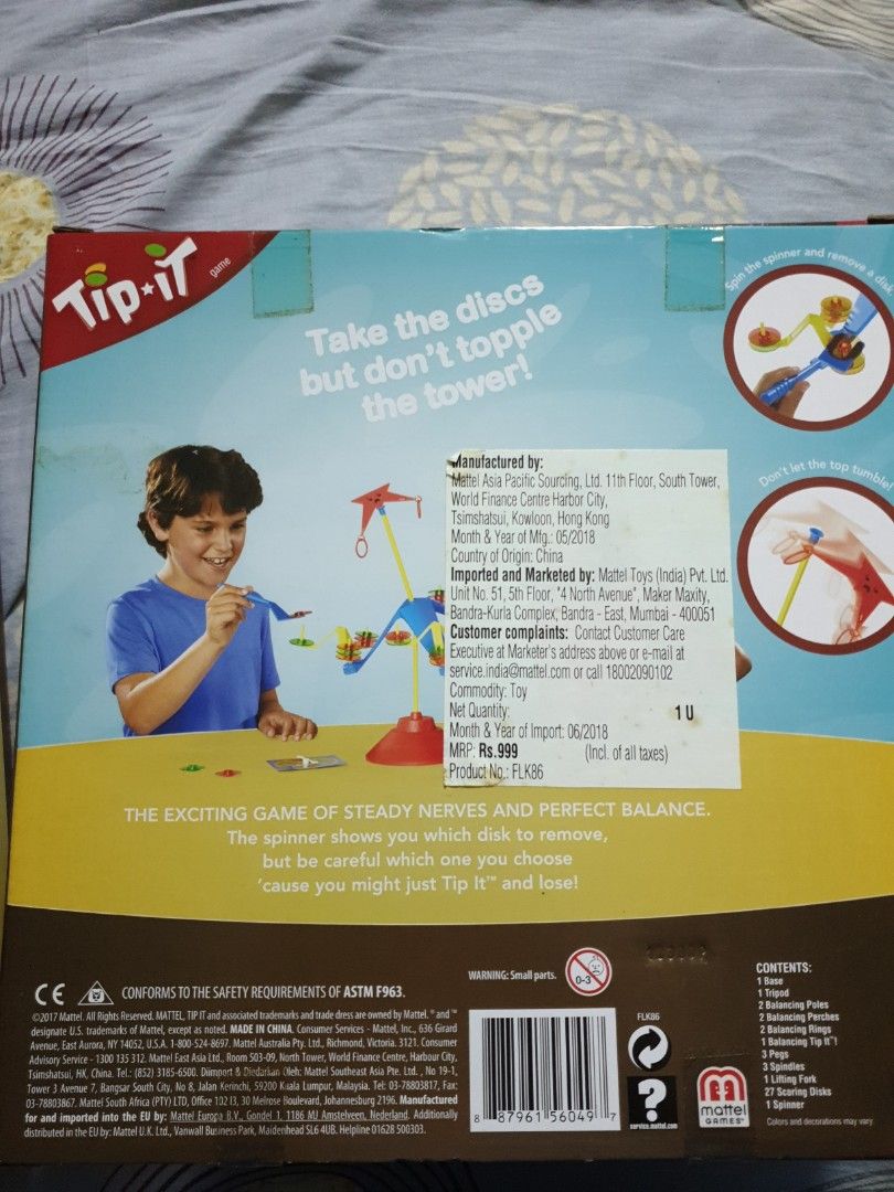 Mattel Games Tip It, Hobbies & Toys, Toys & Games on Carousell