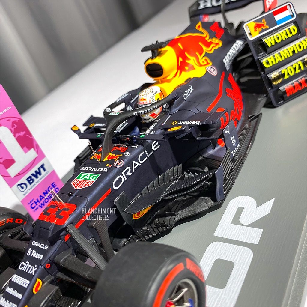 Max Verstappen RB16B #33 1:18 Scale Model Spark Abu Dhabi 2021 Winner ...