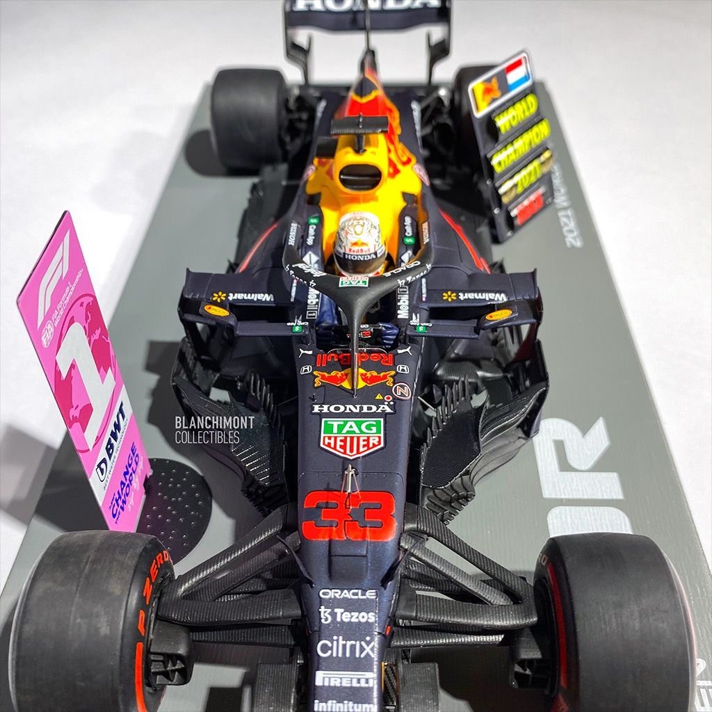 Max Verstappen RB16B #33 1:18 Scale Model Spark Abu Dhabi 2021 Winner ...
