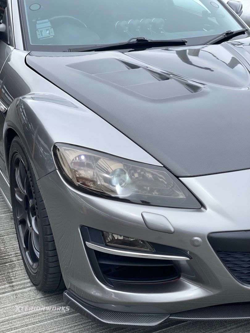Mazda RX-8 in Pet Liquid Metal Silver full wrap, Car Accessories ...