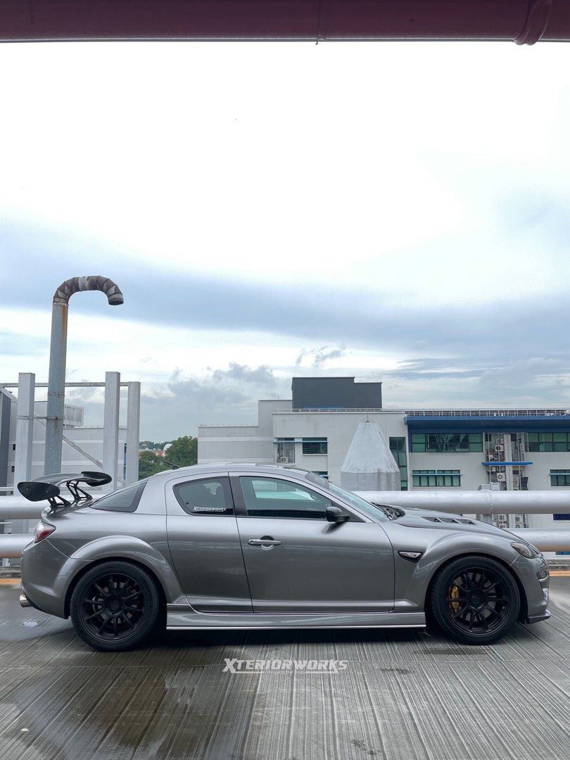 Mazda RX-8 in Pet Liquid Metal Silver full wrap, Car Accessories ...