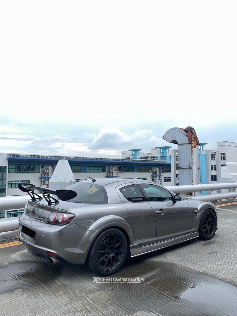 Mazda RX-8 in Pet Liquid Metal Silver full wrap, Car Accessories ...