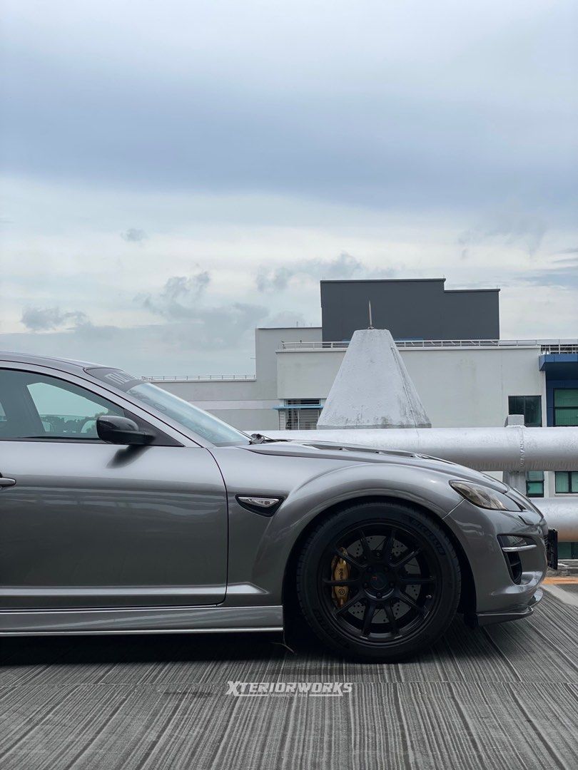 Mazda RX-8 in Pet Liquid Metal Silver full wrap, Car Accessories ...