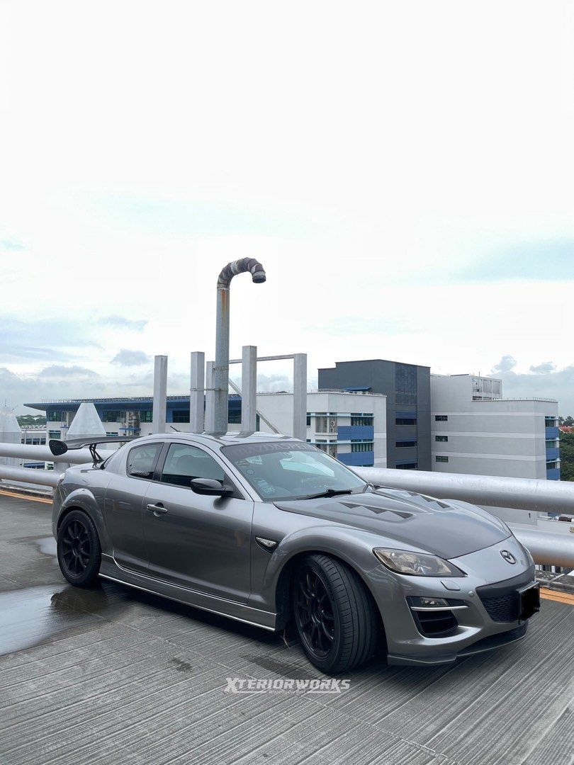Mazda RX-8 in Pet Liquid Metal Silver full wrap, Car Accessories ...