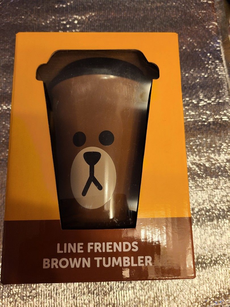 Mccafe>line friends brown tumbler, 傢俬＆家居, 廚具和餐具, 茶具配件 - Carousell