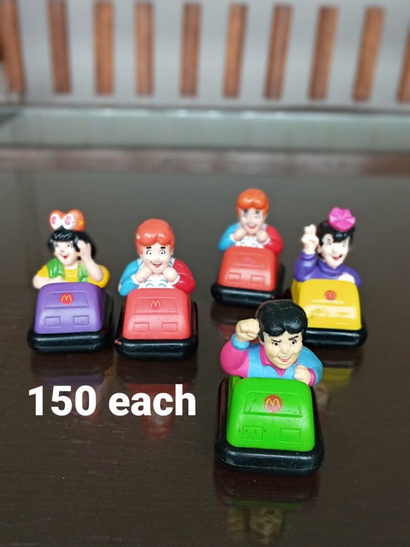 McDonald's Jollibee 1988 Archie Bumper Car 2001 Atlantis Vintage Happy ...