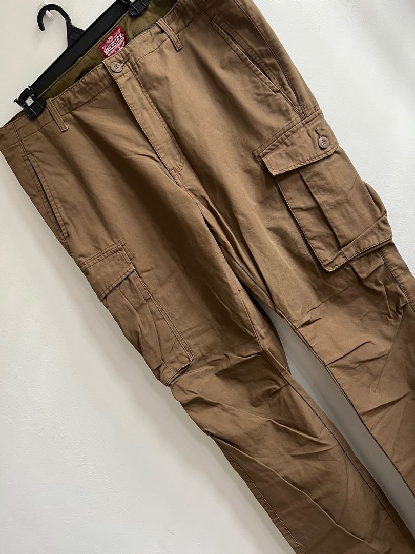 Mens Brown Cargo Pants, Men's Fashion, Bottoms, Chinos on Carousell