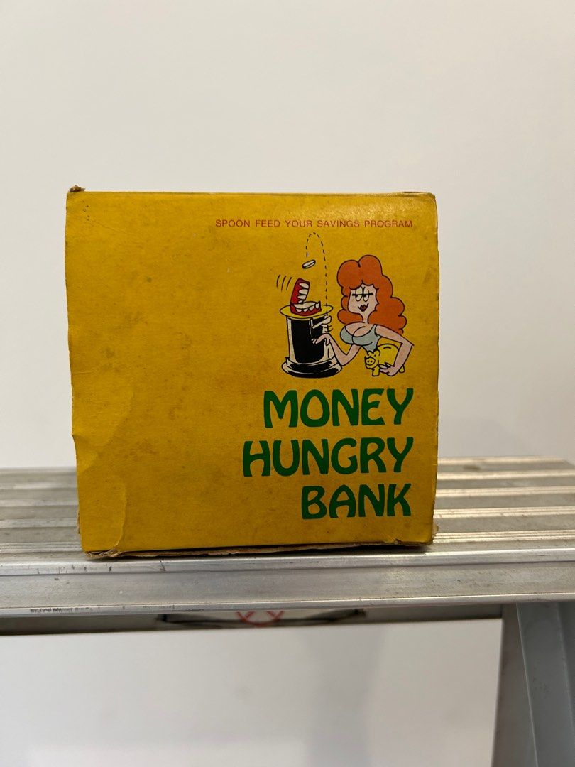Money Hungry Bank no defects but it’s a bit yellow, Hobbies & Toys ...