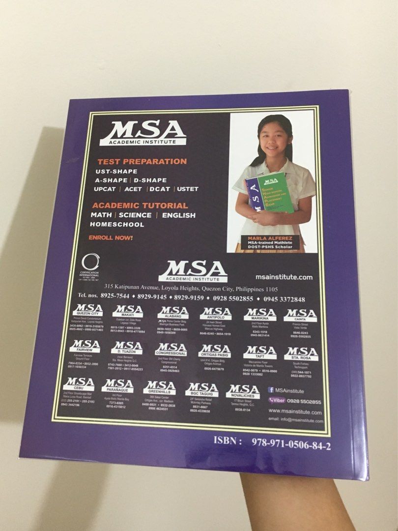 MSA Reviewer for SHS Entrance Exams, Hobbies & Toys, Books & Magazines ...
