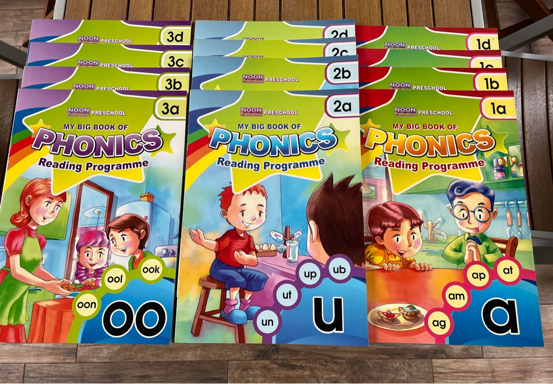 My Big Book of Phonics (12 books / Set 1-3), Hobbies & Toys, Books ...