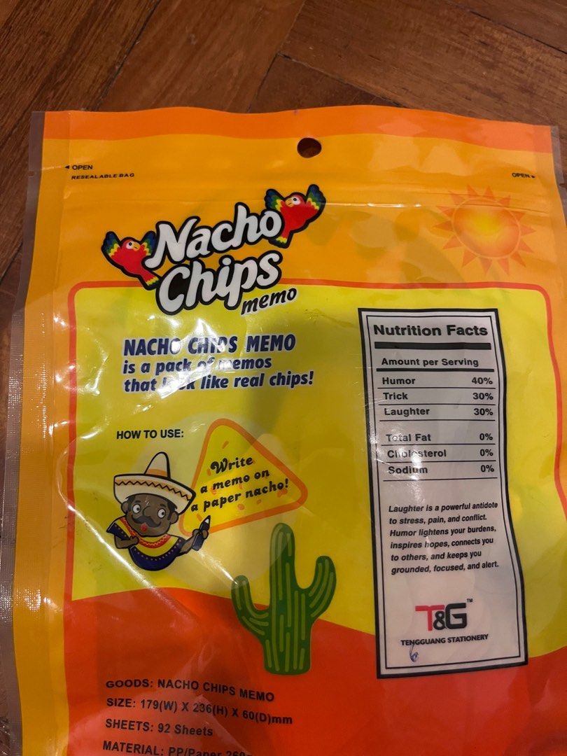 Nacho Chips Memo Notes, Hobbies & Toys, Stationery & Craft, Other ...