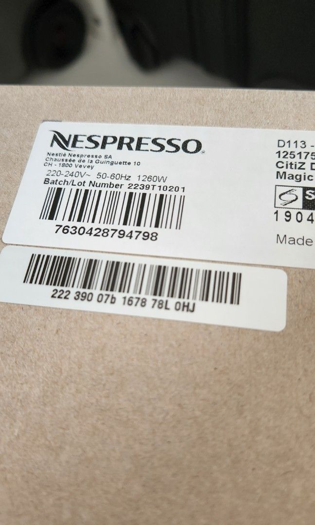 Nespresso citiz - magic blue - limited edition, TV & Home Appliances ...