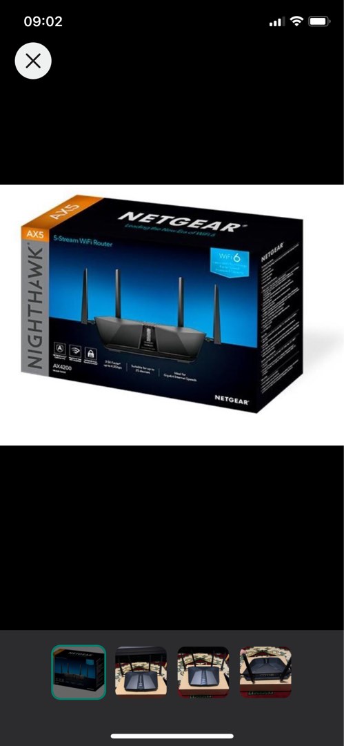 Netgear Nighthawk RAX-43 WIFI-6 Router, Computers & Tech, Parts ...