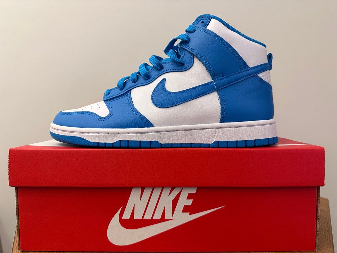 Nike Dunk Hi Retro - Laser Blue, Men's Fashion, Footwear, Sneakers on ...