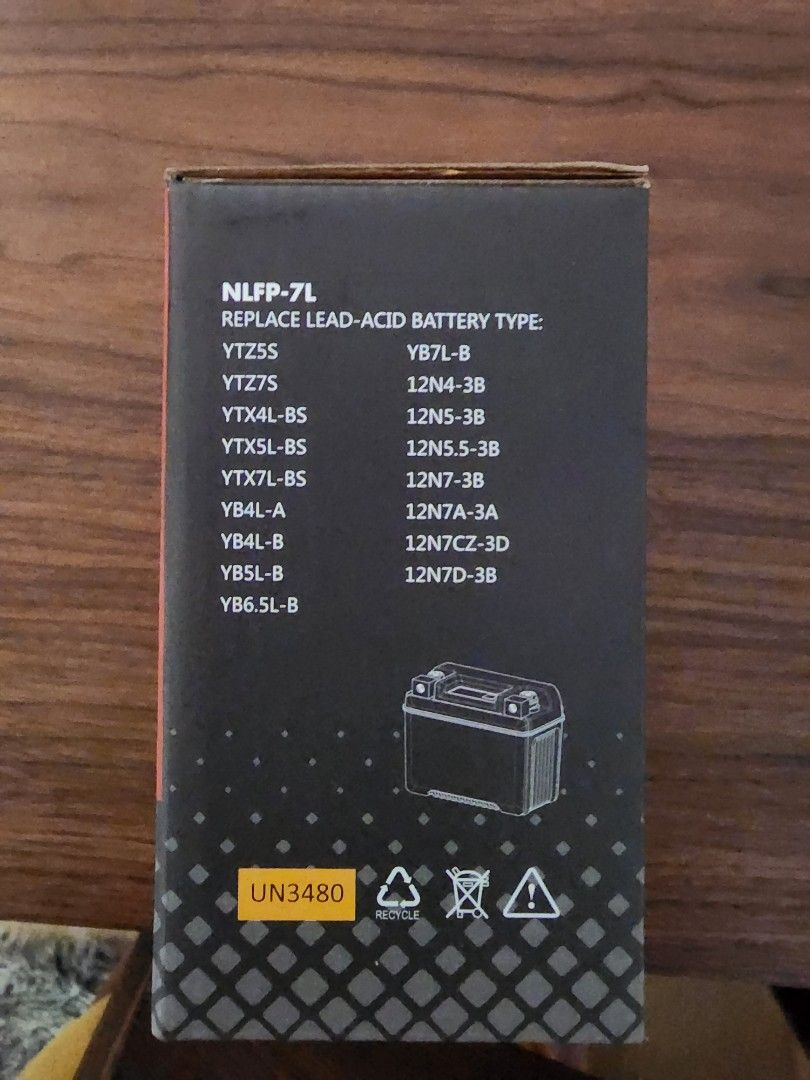 Novelbat NLFP-7L Battery, Motorcycles, Motorcycle Accessories on Carousell