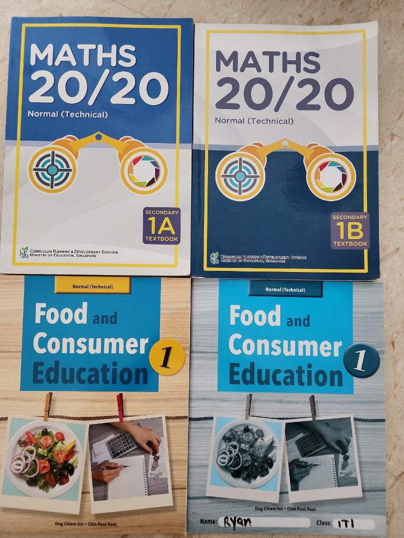 NT Math Textbooks 1A&B and FCE Textbook and workbook, Hobbies & Toys ...