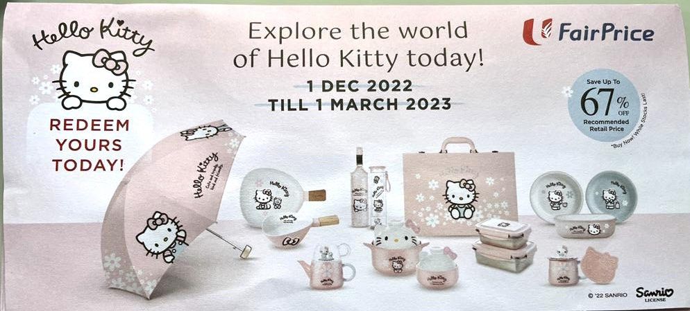 NTUC Hello Kitty points, Tickets & Vouchers, Vouchers on Carousell