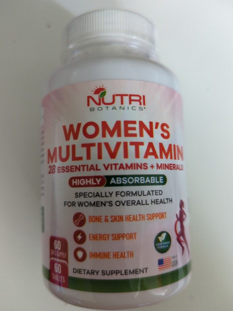 Nutri Botanics Women Multivitamin 60 Tablets 28 Vitamins, Health ...