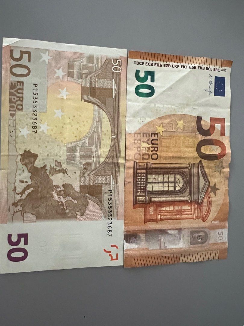 Old 50 Euro dollar x2, Hobbies & Toys, Memorabilia & Collectibles ...