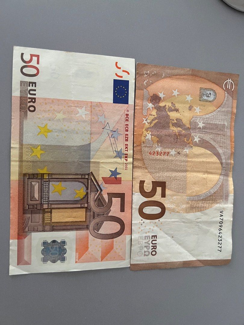 Old 50 Euro dollar x2, Hobbies & Toys, Memorabilia & Collectibles ...