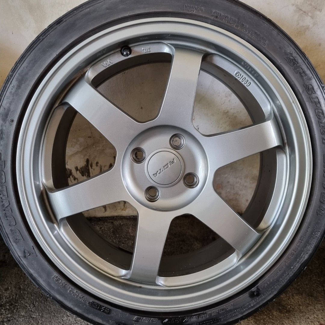 Original Rota Grid 2, Car Parts & Accessories, Mags and Tires on Carousell