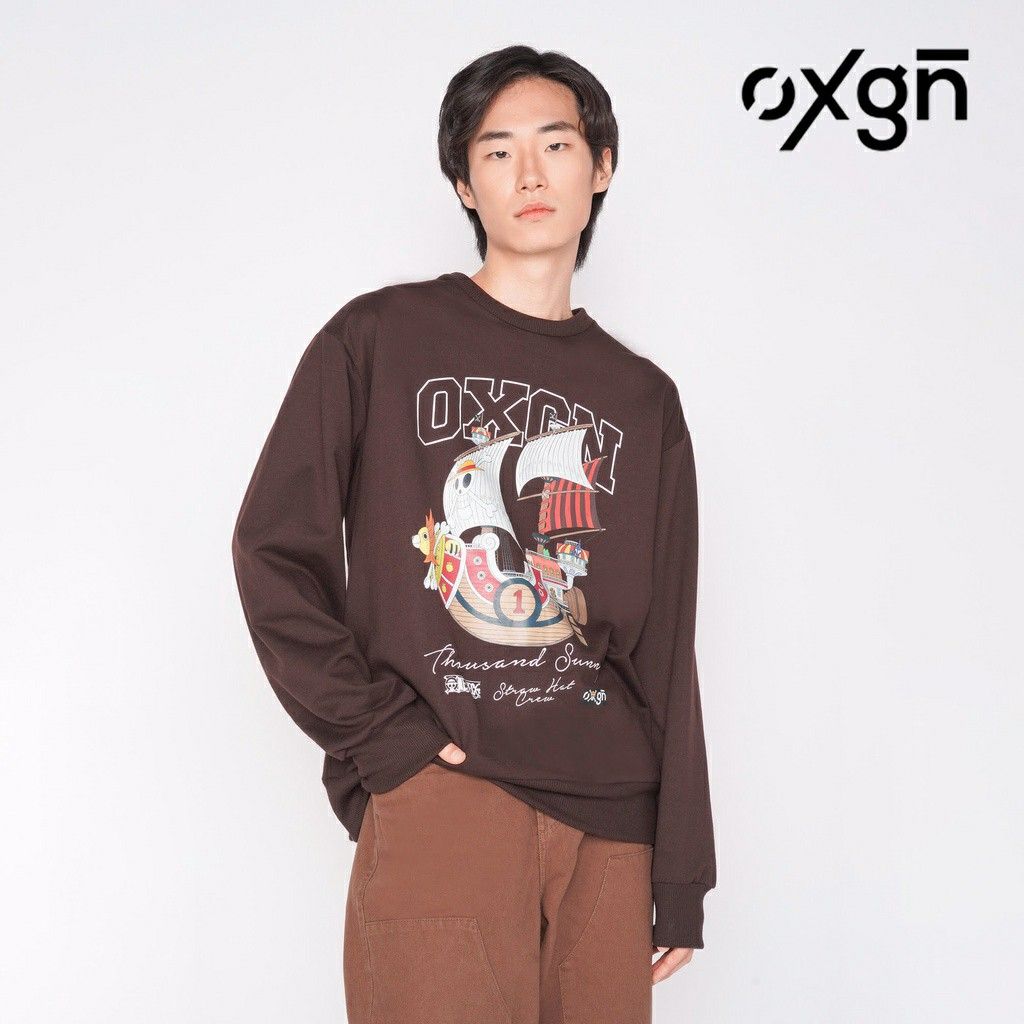 Oxygen x One Piece - Thousand Sunny print pullover, Men's Fashion, Tops ...