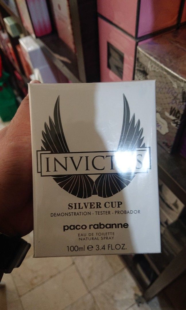 Paco Rabanne Invictus Silver cup authentic US tester perfume, Beauty ...