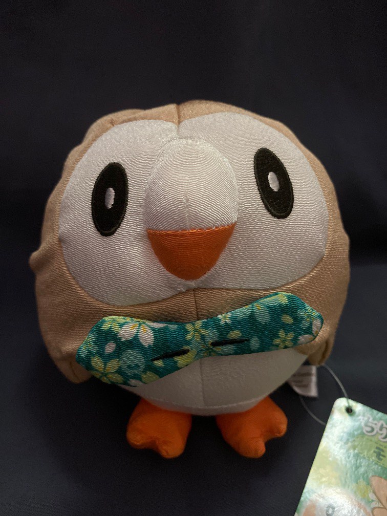 Rare Adorable Pokemon Rowlet Chirimen Plush - Soft and Cuddly, Hobbies ...