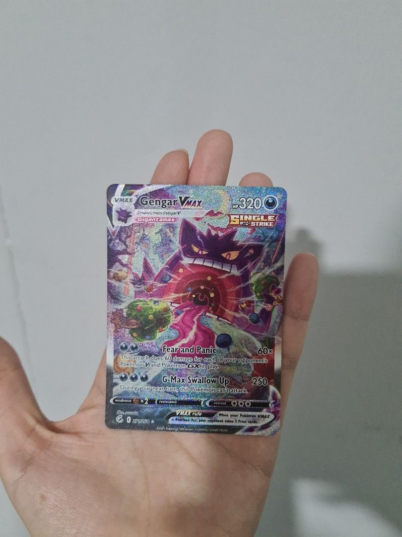 Pokémon TCG Gengar Vmax AA Card, Hobbies & Toys, Toys & Games on Carousell