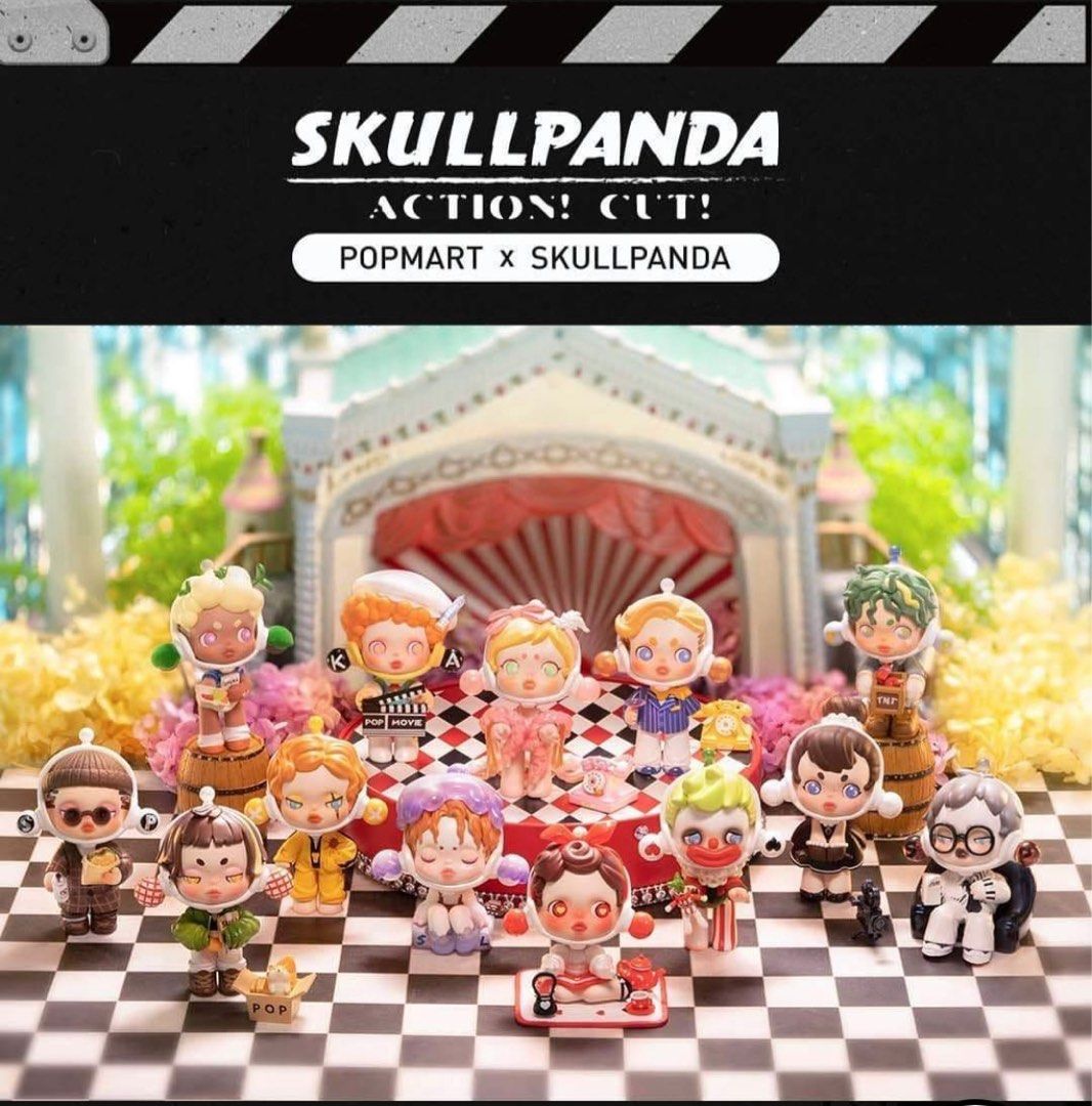 Popmart Brand New SkullPanda Action Cut, Hobbies & Toys, Toys & Games ...