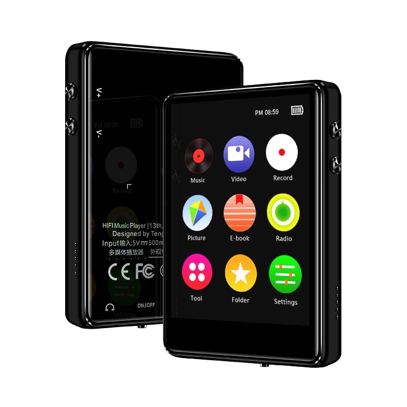Portable touch screen MP3 player music built in Bluetooth speaker ...