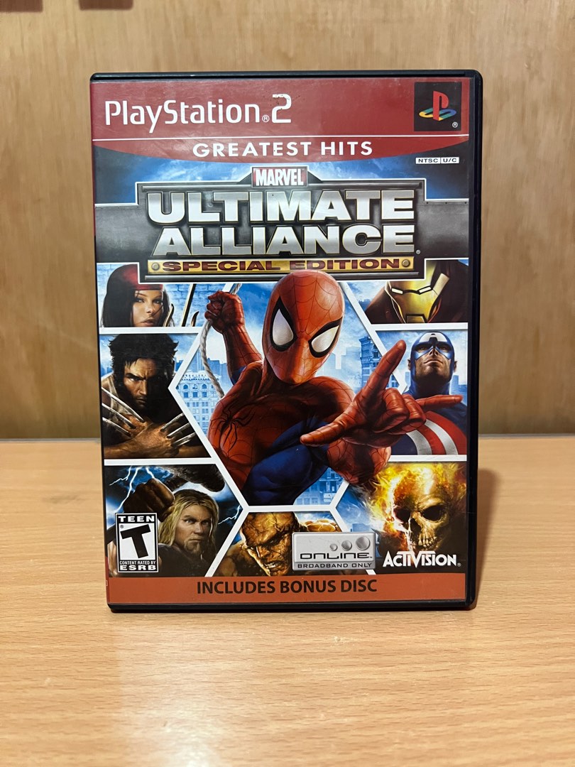 PS2 Marvel Ultimate Alliance Special Edition, Video Gaming, Video Games ...