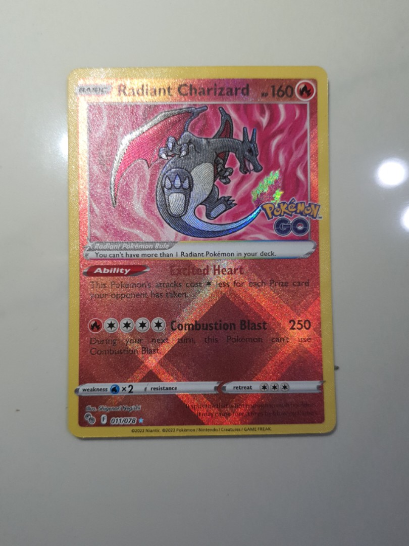 Radiant Charizard, Hobbies & Toys, Toys & Games on Carousell