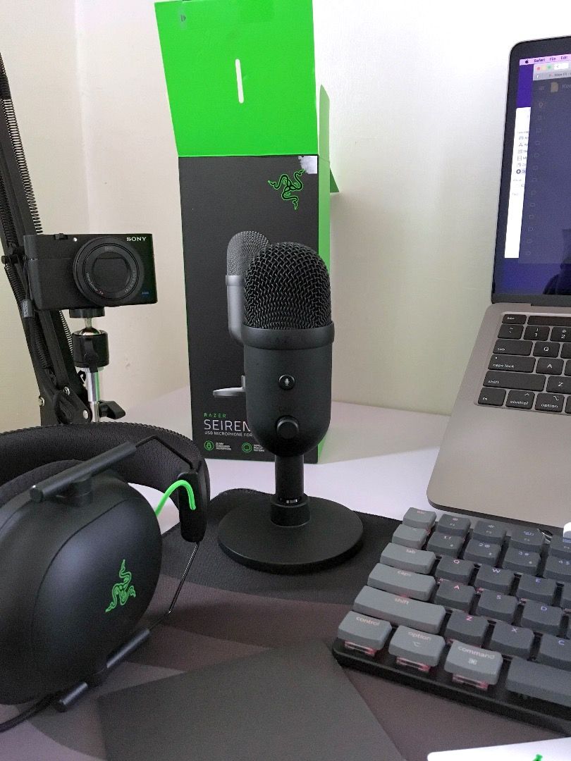 Razer Seiren V2 X USB Condenser Mic with Freebie, Audio, Microphones on ...