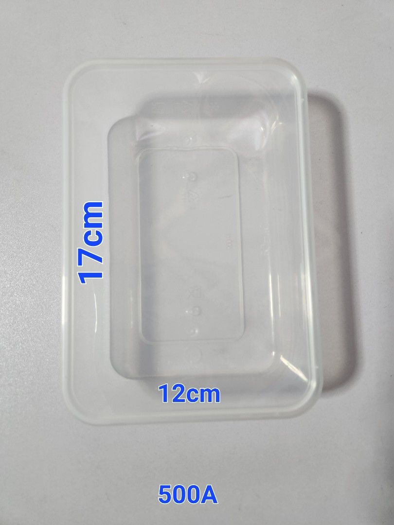 Rectangular Plastic containers with lids / covers, Furniture & Home ...