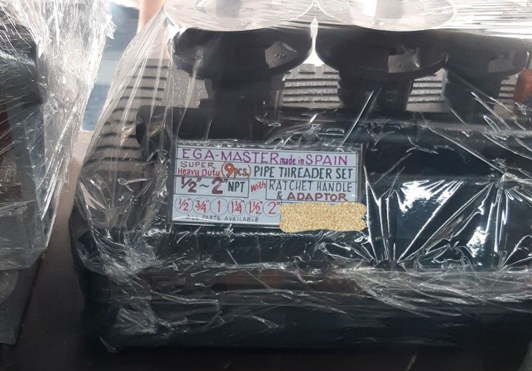 Ridgid / Ega-Master Pipe pipes Threader Threading Manual With Ratchet Handle and Adaptor 53K ...