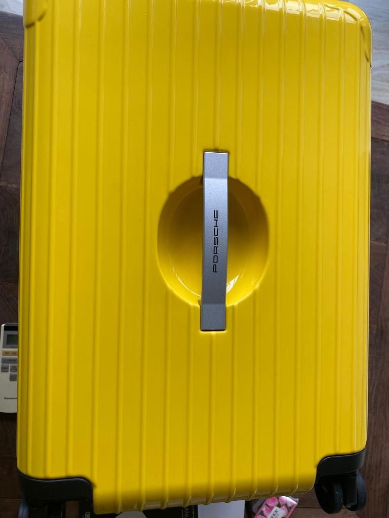 Rimowa x Porsche GT Yellow XL Luggage, Hobbies & Toys, Travel, Luggage ...