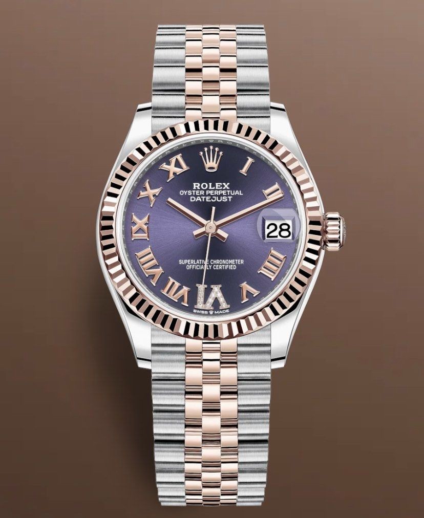 Rolex 31mm DATEJUST Oystersteel and Everose gold #278271# OYSTER ...