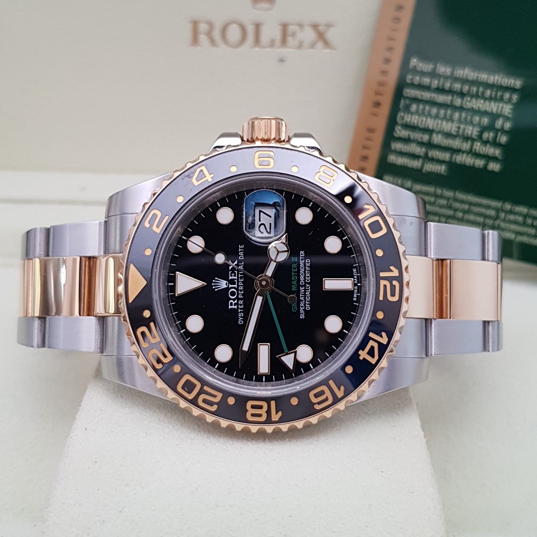 Rolex GMT Master II Half Gold, Luxury, Watches on Carousell