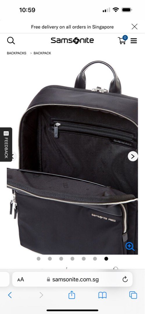 Samsonite Backpack, Women's Fashion, Bags & Wallets, Backpacks on Carousell