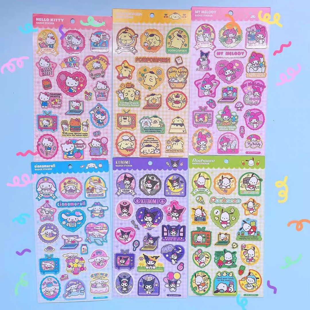 Sanrio Stickers, Hobbies & Toys, Stationery & Craft, Art & Prints on ...