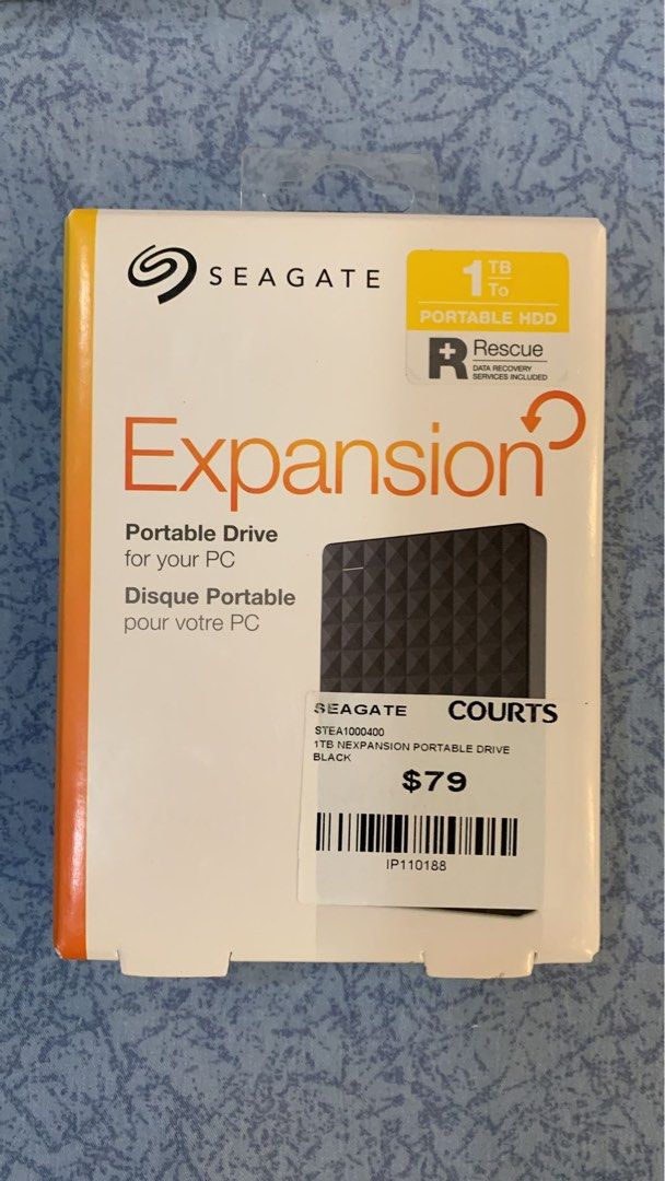 Seagate 1TB expansion portable drive, Computers & Tech, Parts ...