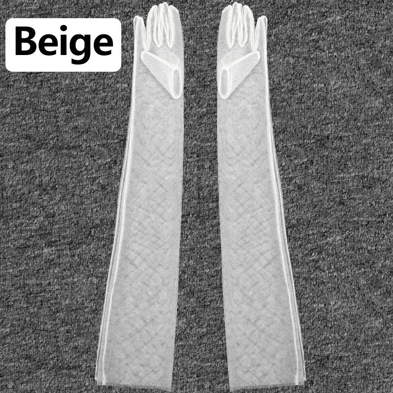Sheer tulle long gloves dinner and dance corporate dinners gala dinner ...