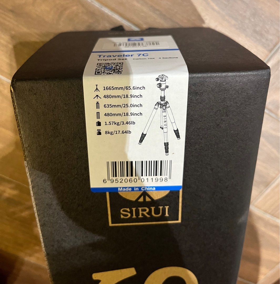Sirui Carbon Tripod (Traveler 7C), Photography, Photography Accessories ...