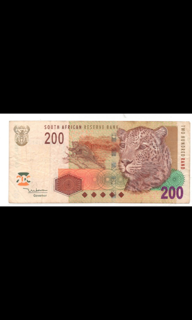South Africa 200 rands older issue leopard, Hobbies & Toys, Memorabilia ...