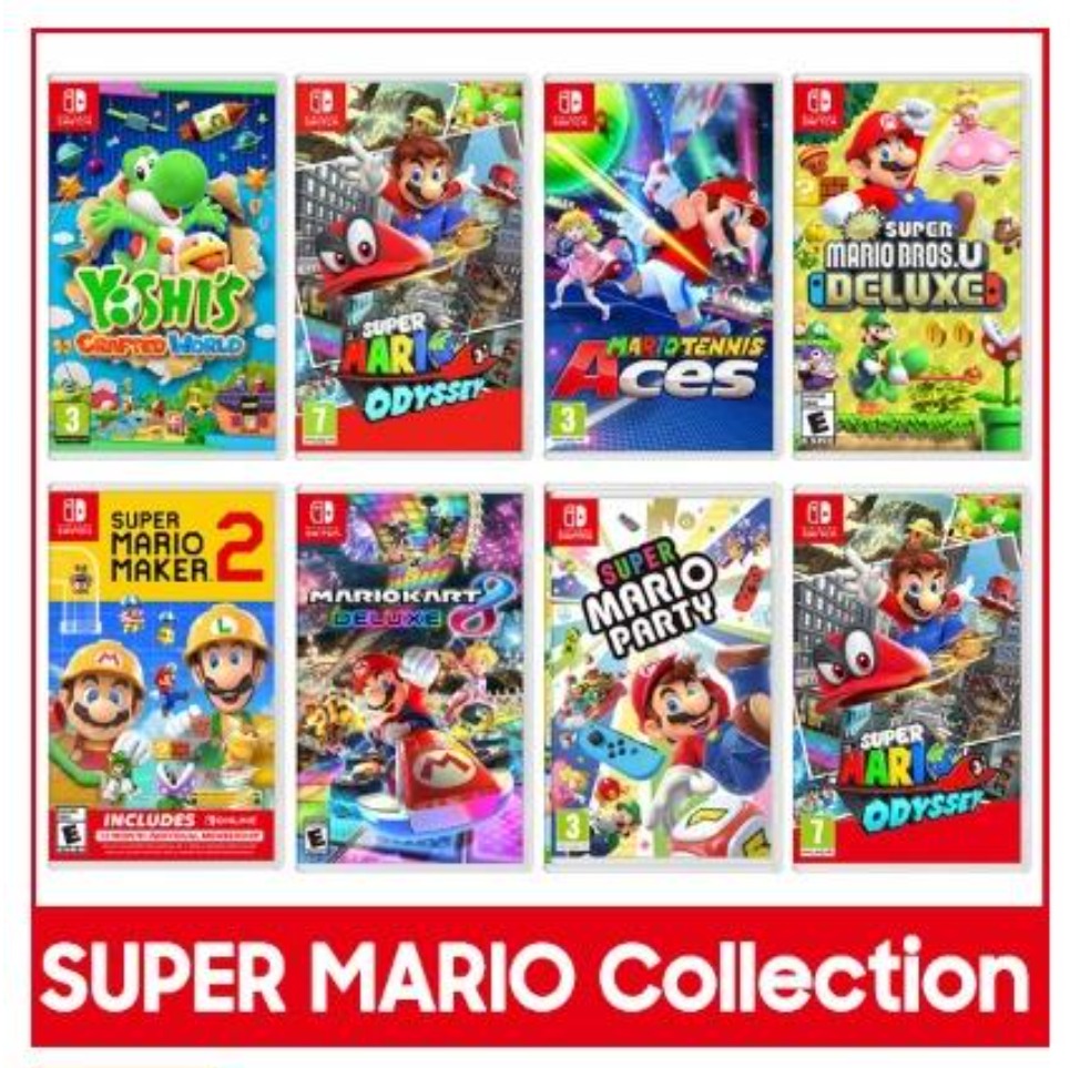 Super Mario Nintendo Switch Games Mario Kart 8 Deluxe/Mario Party ...